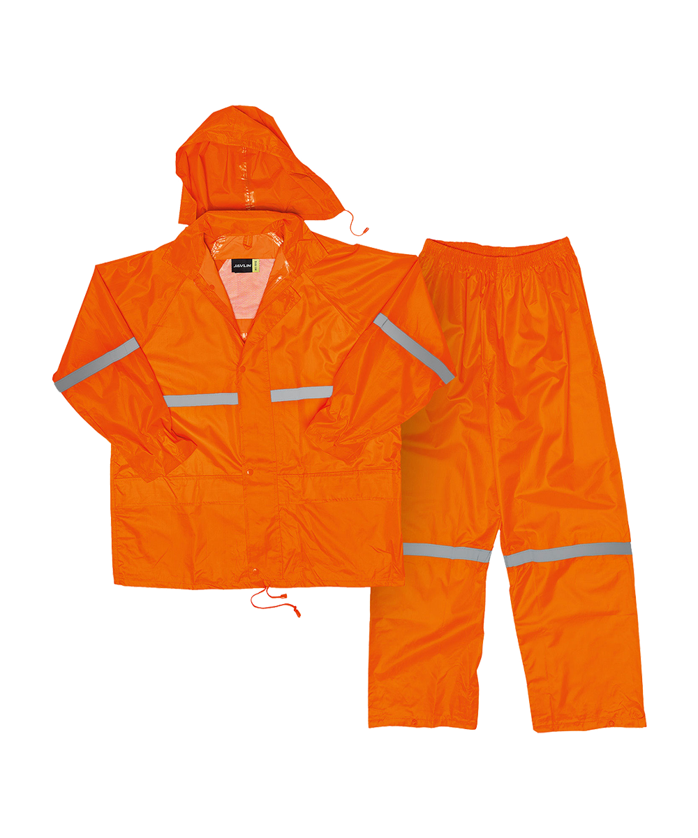 Sozo Safety PPE | Hi-Vis Polyester PVC Reflective Rain Suit