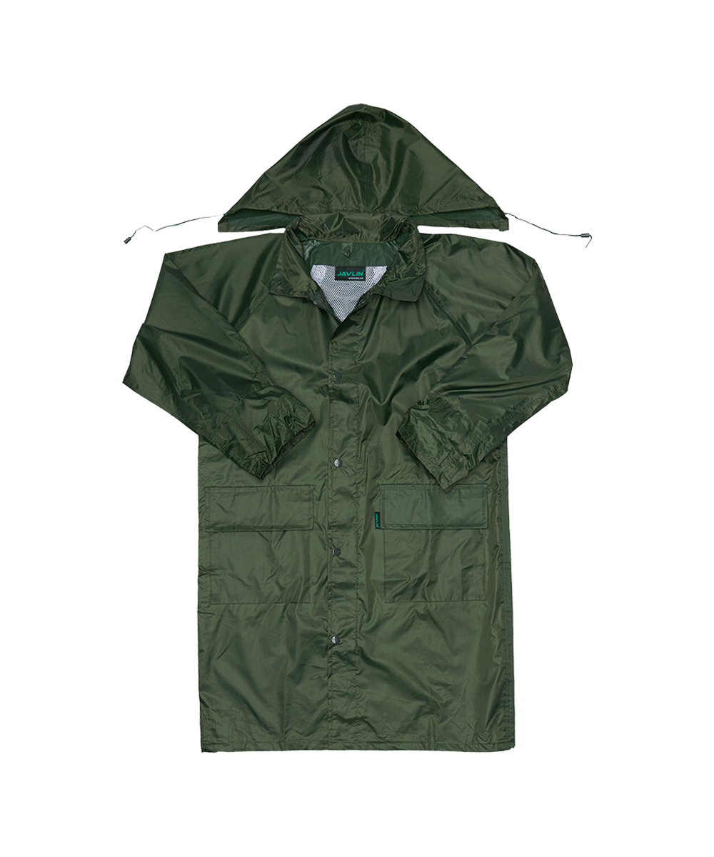 Sozo Safety PPE | Polyester PVC Calf Length Rain Coat