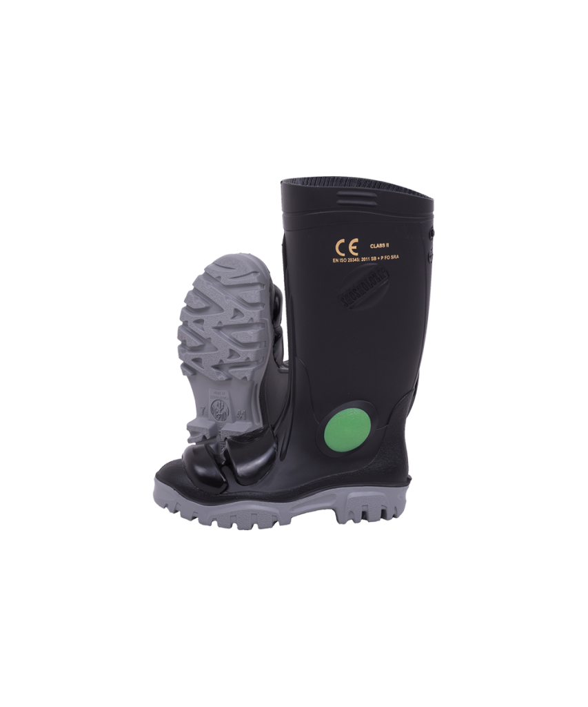 Sozo Safety PPE | Black/Grey Knee Length Heavy Duty Metaguard Steel Toe ...