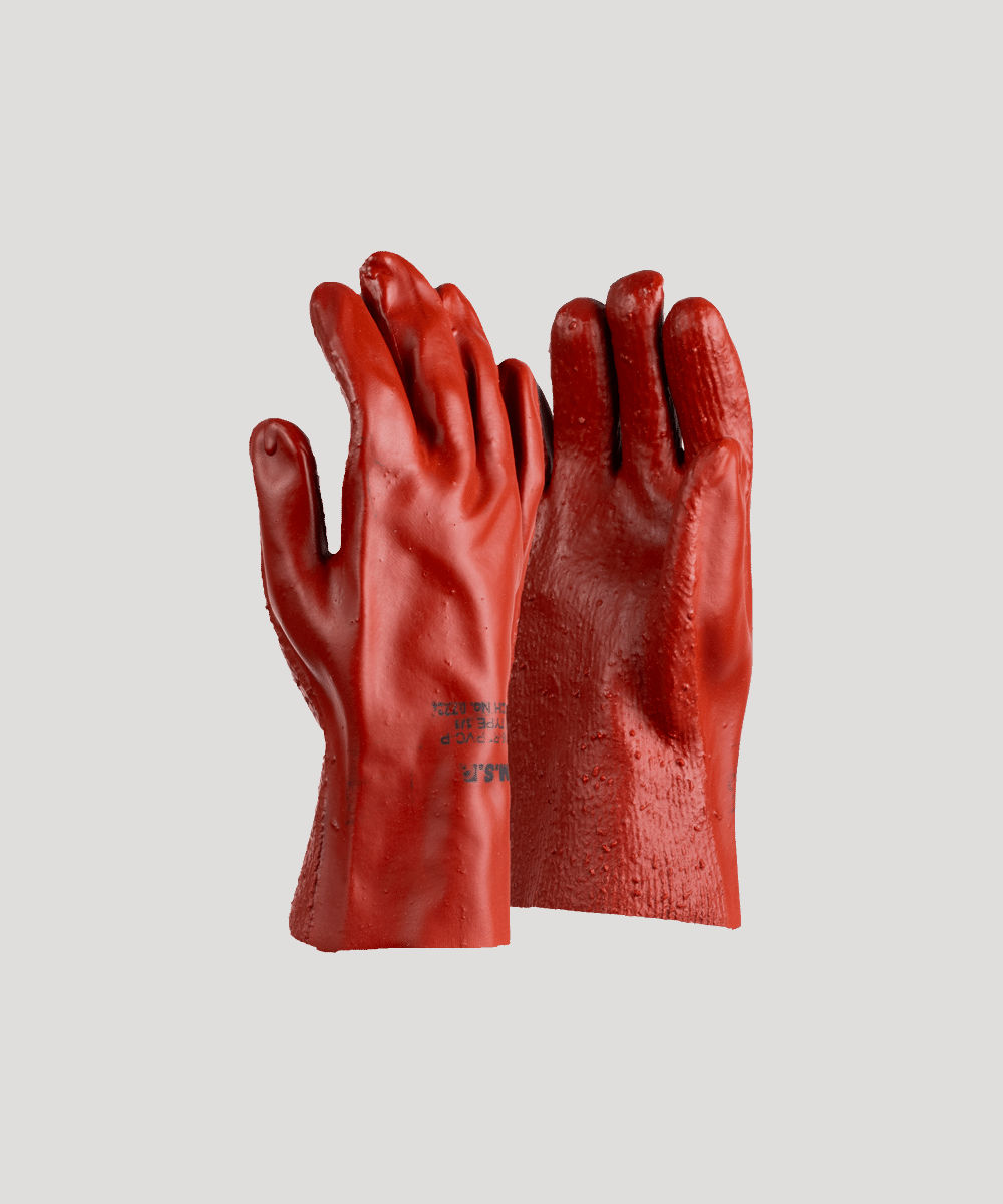 Sozo Safety PPE | PVC Heavyweight Rough Palm Gloves – 27cm
