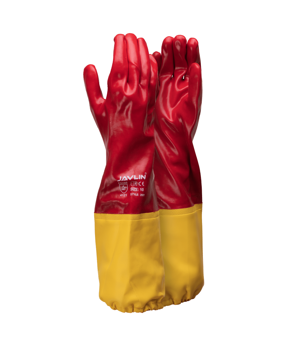 Sozo Safety PPE | PVC Shoulder Length Gloves With Extension Cuff