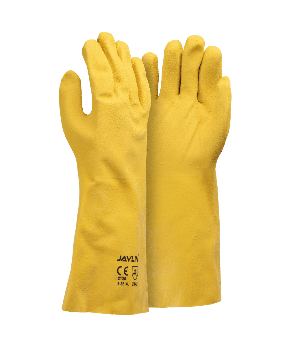 Sozo Safety PPE | Triple Dipped Heavy Weight Latex Gauntlet Gloves – 40cm